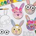 Build a Bunny Spring Craft, Preschool Curriculum, Printable Easter ...