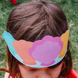 Under the Sea Printable Crowns, Seashell and Starfish Crown, Summer ...