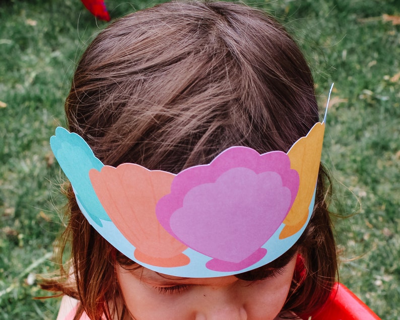 Under the Sea Printable Crowns, Seashell and Starfish Crown, Summer ...