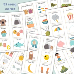 Circle Time Song Cards & Lyrics | Preschool Curriculum Printable ...