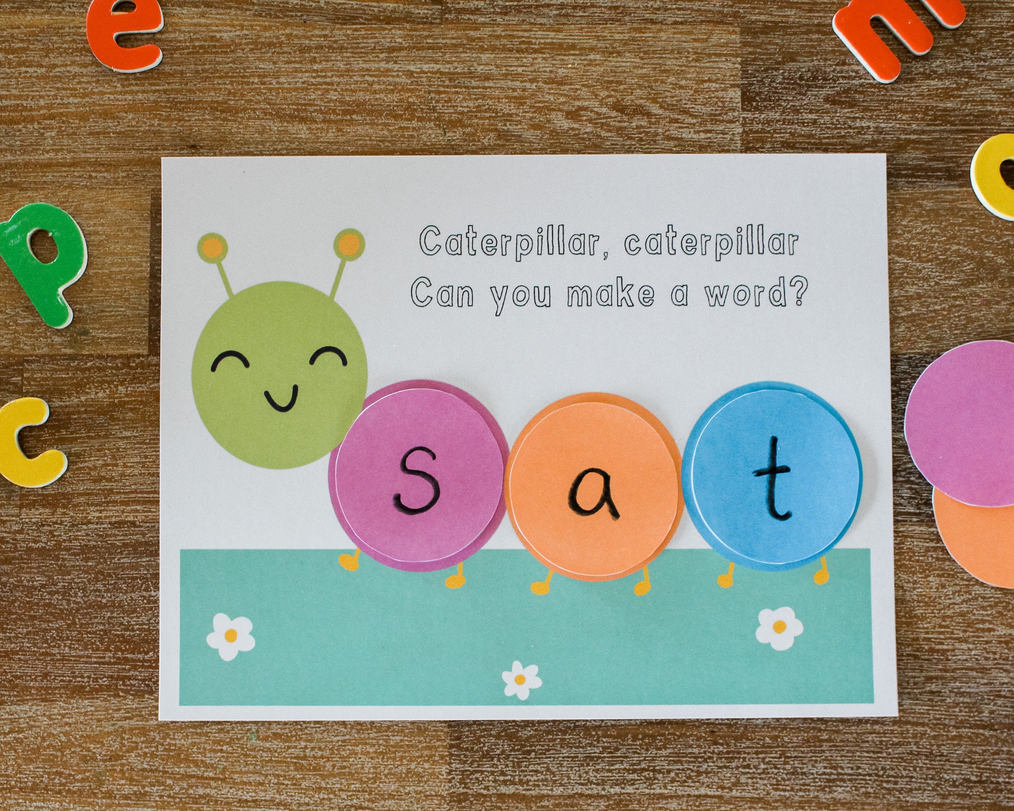 Caterpillar Letter and Pattern Activities, Bug and Insect Preschool ...