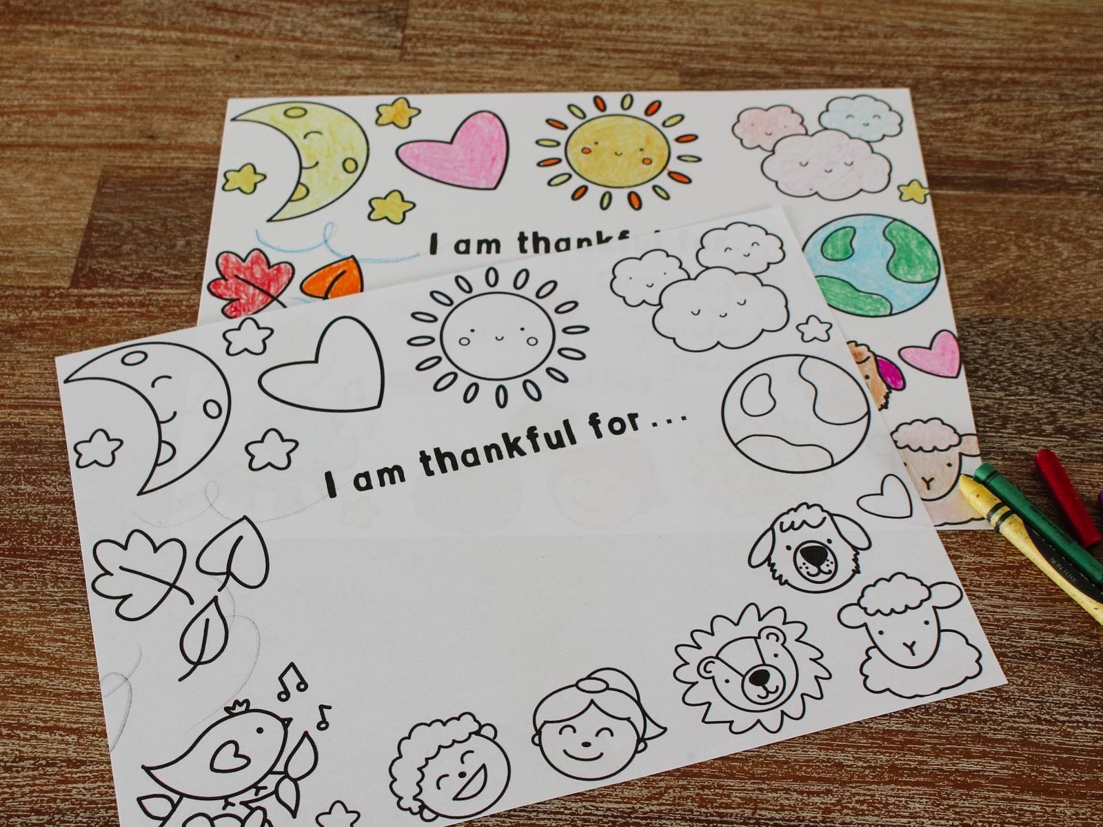 Gratitude Colouring Page for Kids, Gratitude Printable Activity ...