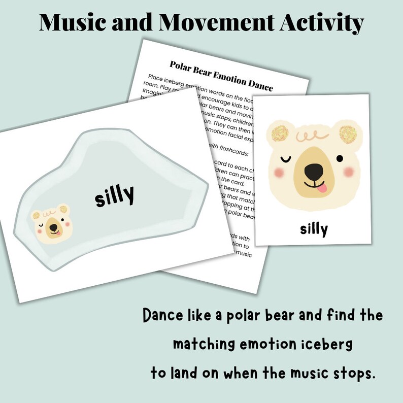 Polar Bear Emotion Activity, Music and Movement, Polar Bear Emotion ...