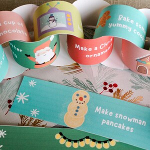 Advent Activities Paper Chain, Printable Advent Calendar for Kids ...