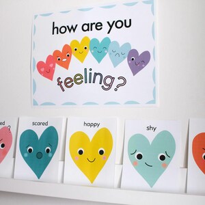 Heart Emotion Flashcards, Emotion Preschool Printables, Social ...
