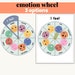 Emotion Wheel and Emotion Scenario Cards, Social Emotional Learning ...