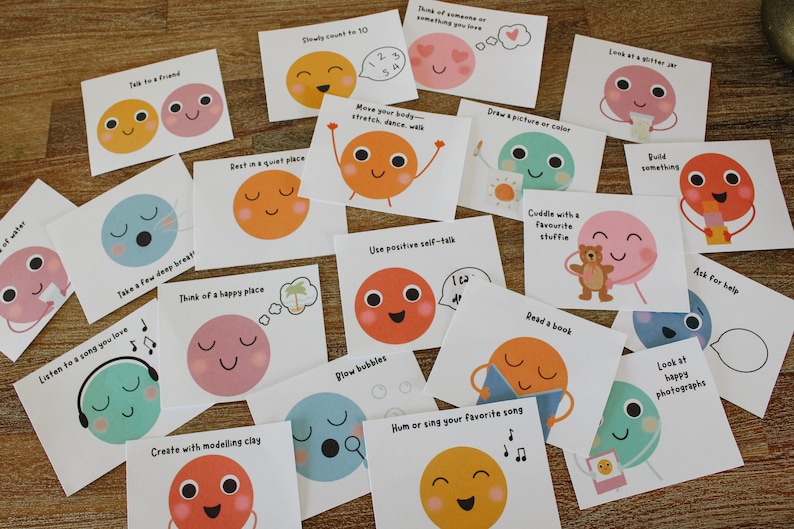 Emotional Regulation Flashcards, Calming Techniques, Anxiety Coping ...