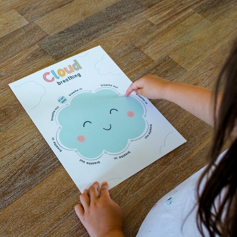 Weather Breathing Printables, Rainbow Breathing, Calming Activities for ...