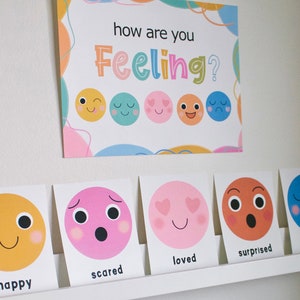 Emotion Face Flashcards, Emotion Preschool Printables, Social Emotional ...