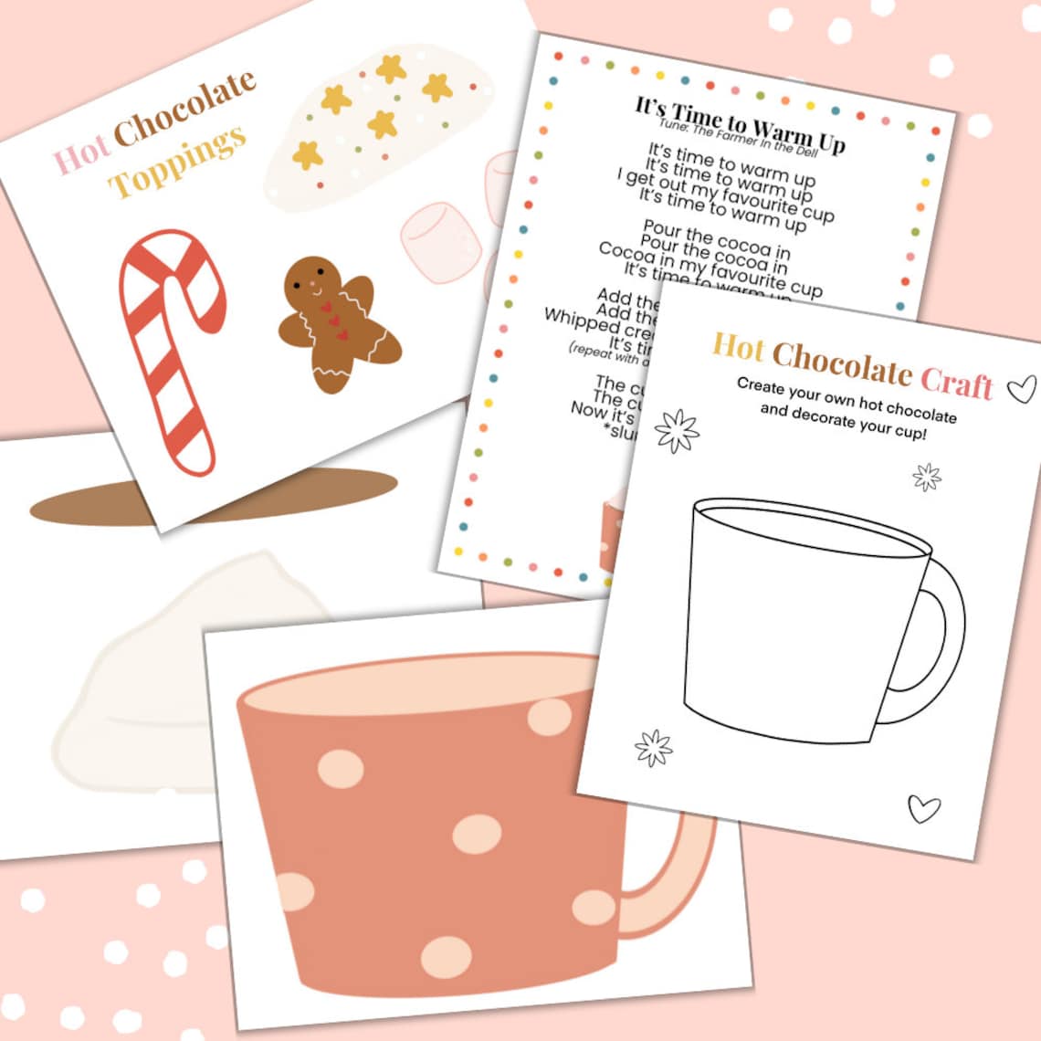 Winter Make a Hot Chocolate Activity, Hot Cocoa Circle Time Song ...
