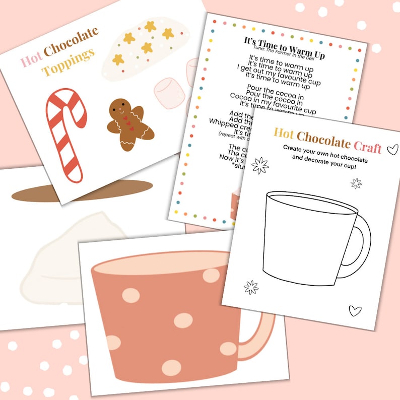 Winter Make a Hot Chocolate Activity, Hot Cocoa Circle Time Song ...