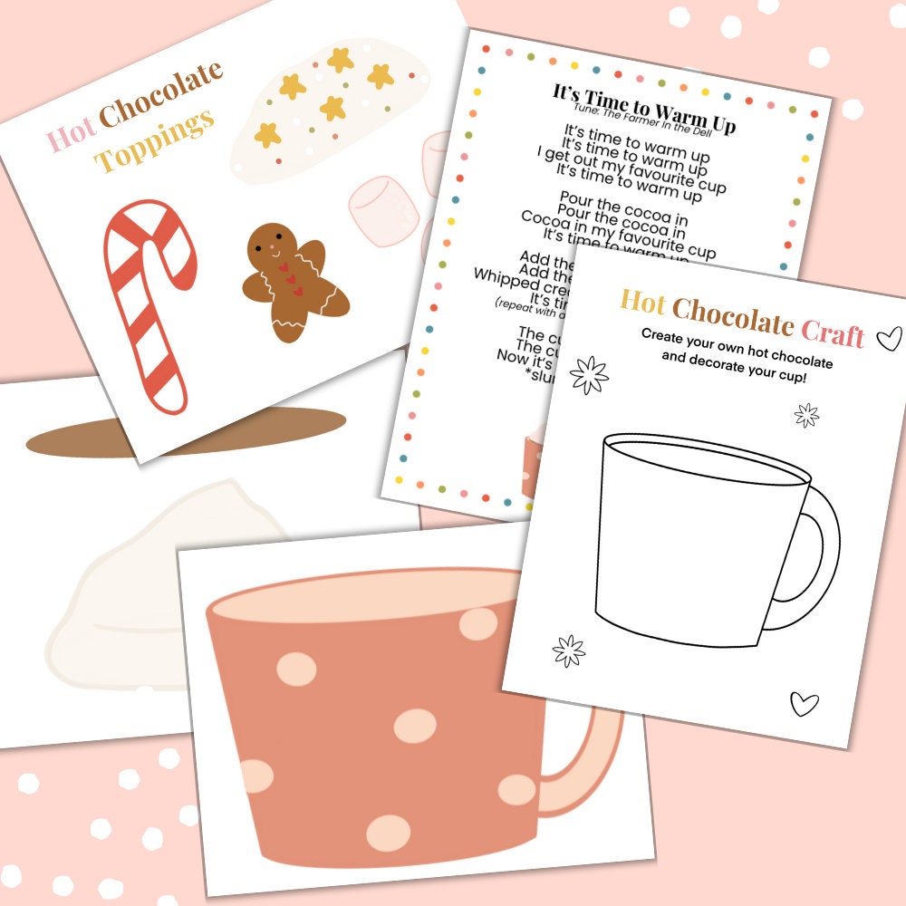 Winter Make a Hot Chocolate Activity, Hot Cocoa Circle Time Song ...