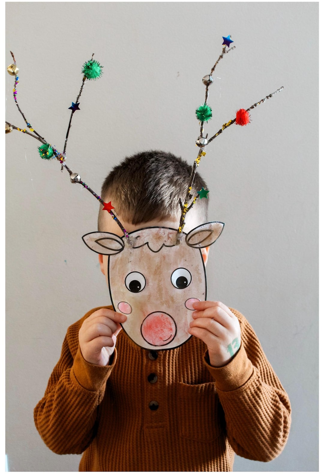 Reindeer Craft Activity, Christmas Art Project for Kids, Preschool ...