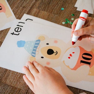 Polar Bear Numbers Activity, Preschool Math, Preschool Winter ...