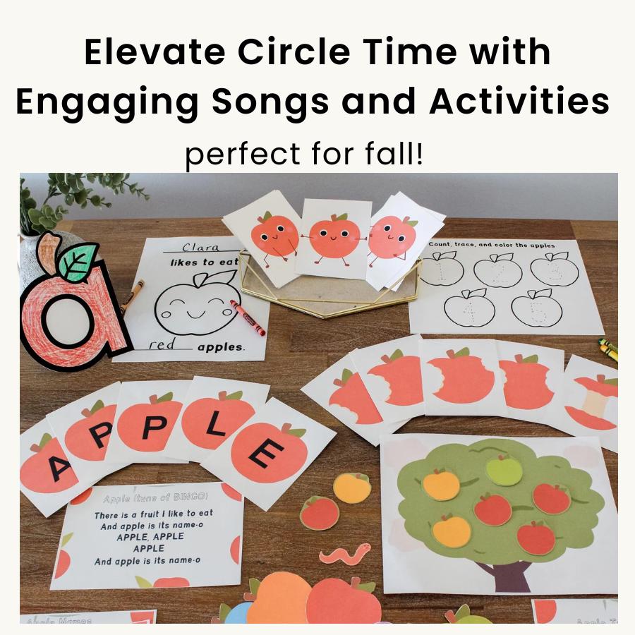 Fall Preschool Printable Activities, Circle Time Songs, Fine Motor ...