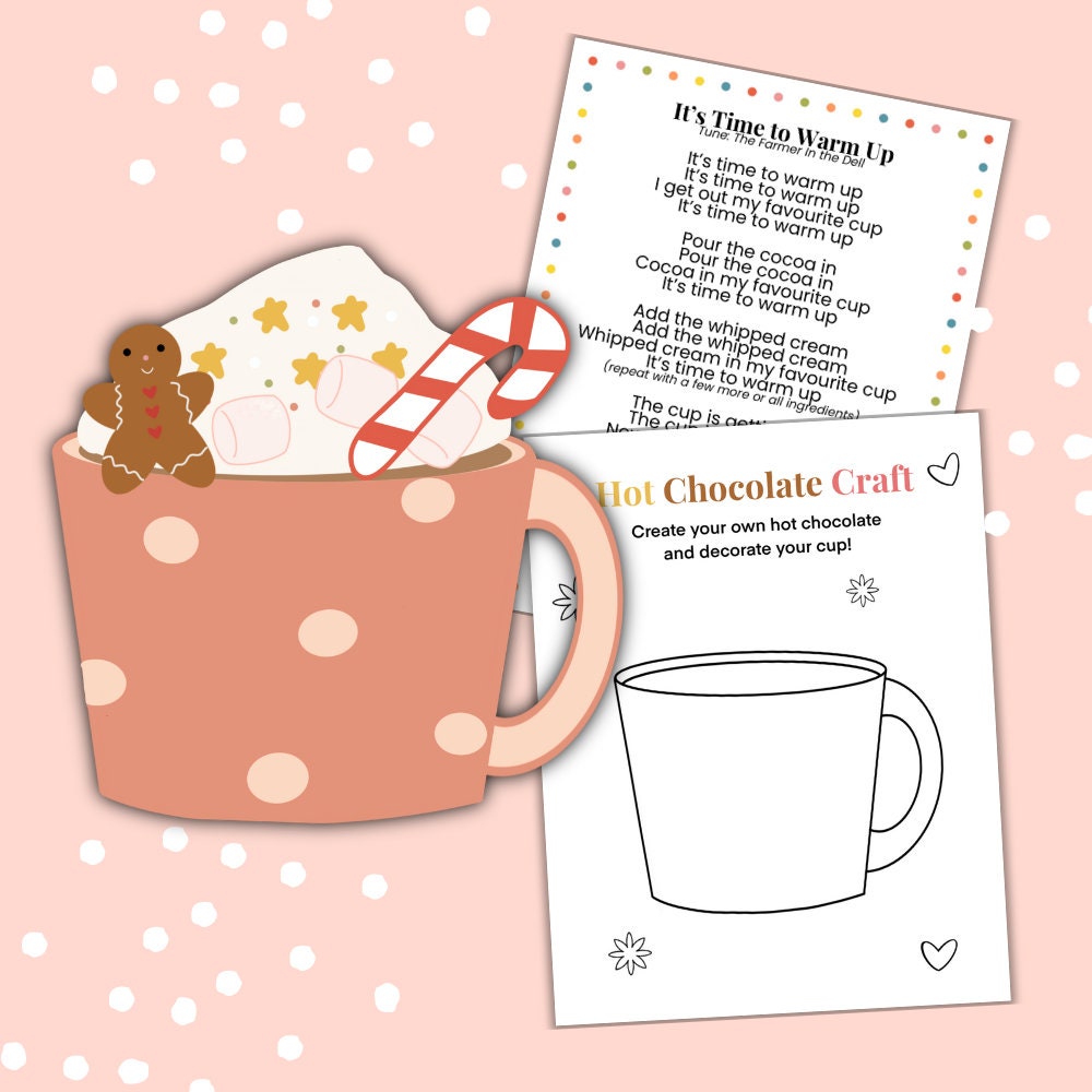 Winter Make a Hot Chocolate Activity, Hot Cocoa Circle Time Song ...