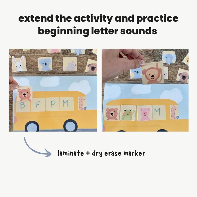 Wheels on the Bus Printable, Animals on the Bus, Circle Time Songs ...