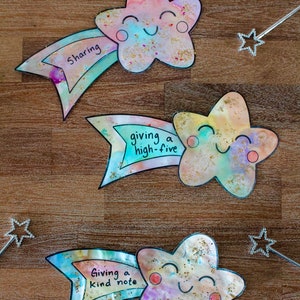 Kindness Stars Craft Activity, This Little Light of Mine, Acts of ...