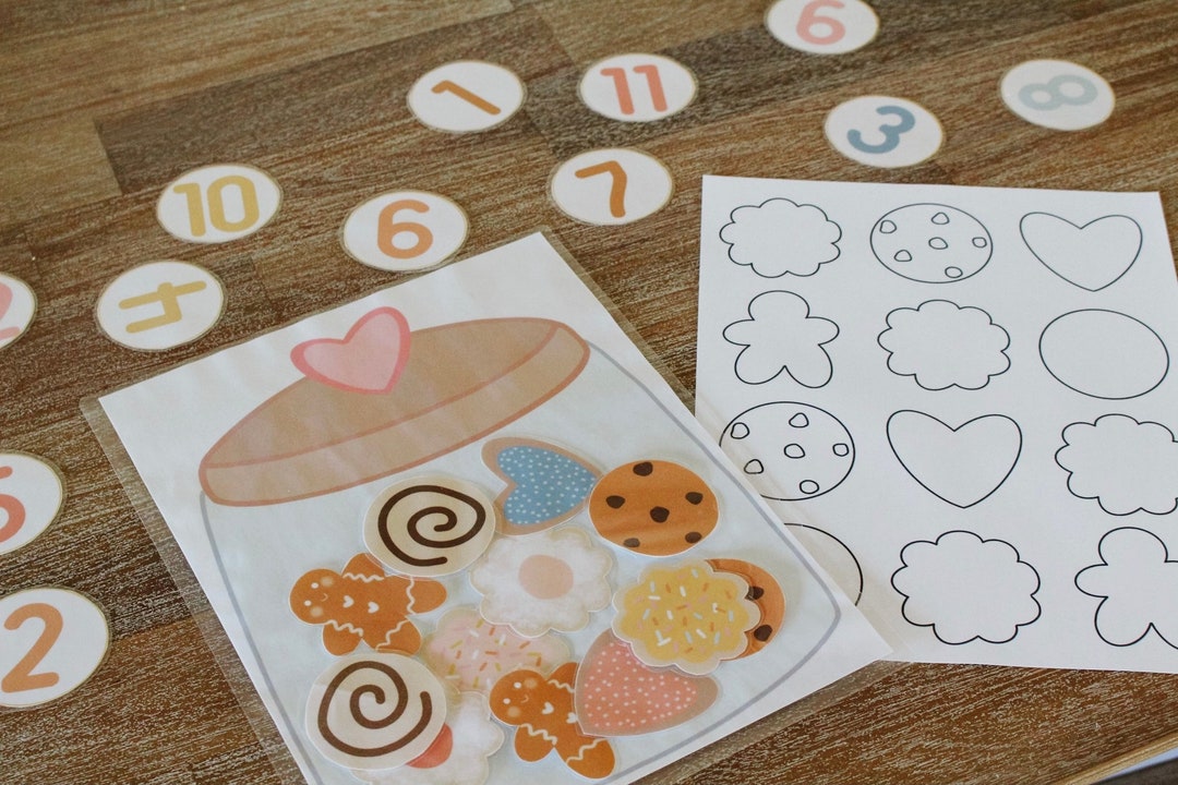 Cookie Counting Activity, Counting Printable, Counting Activities for ...