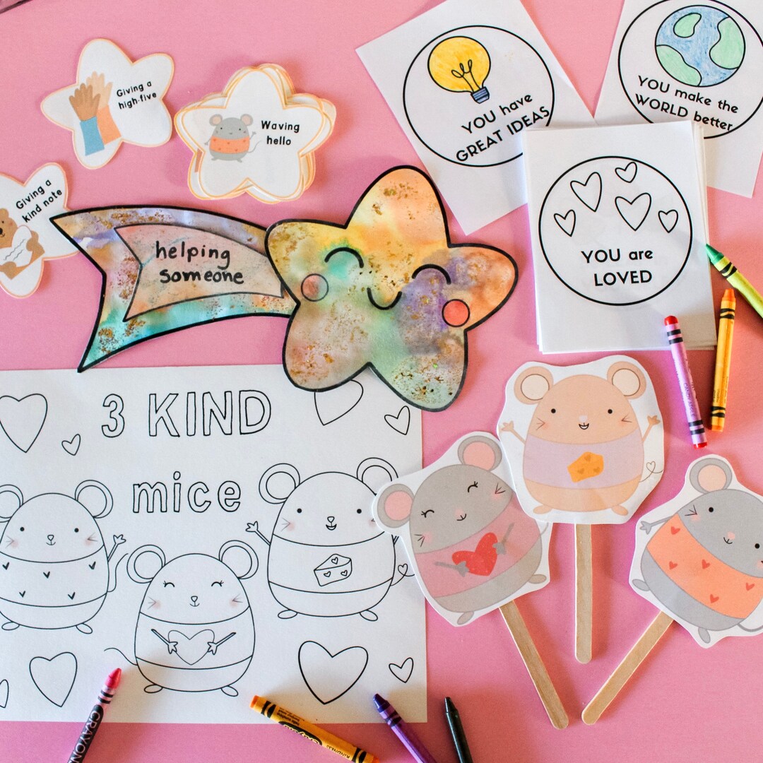 Kindness Printable Activity Pack, Preschool Acts of Kindness, Kindness ...
