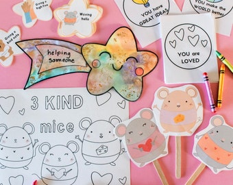 Kindness Activity Pack for Kids - Etsy Canada