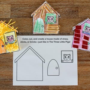 Three Little Pigs Fine Motor Activities, Fairy Tale Theme Printables ...