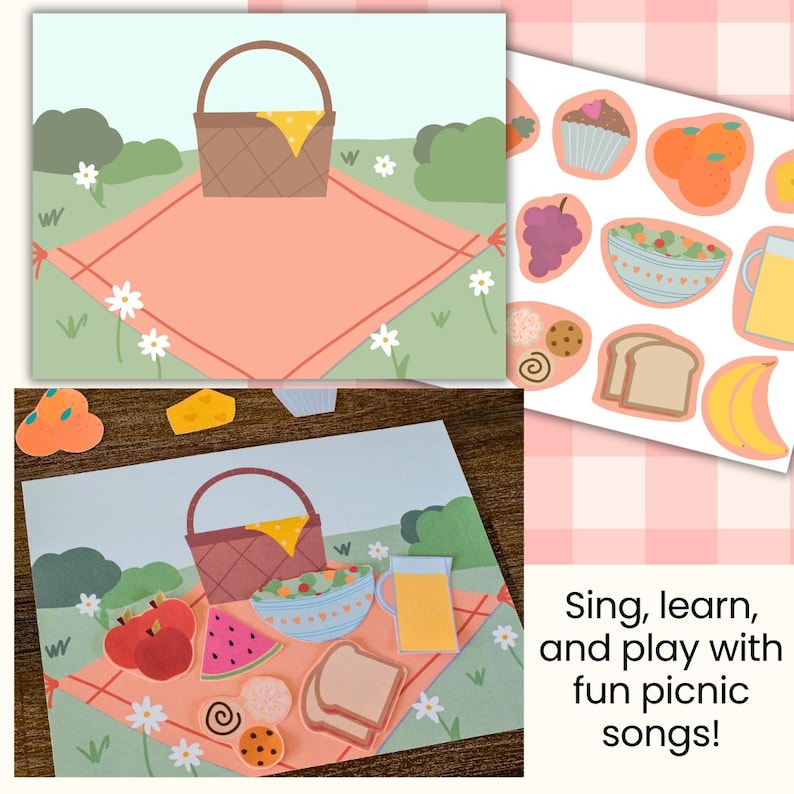 Picnic Circle Time Song and Activity Pack, Spring and Summer Preschool ...