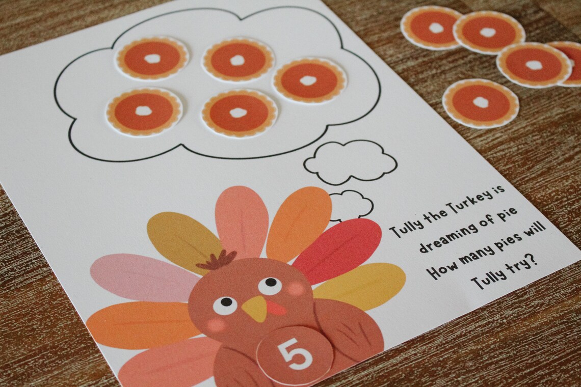 Turkey Activity Pack, Thanksgiving Preschool Printables, Preschool Math ...