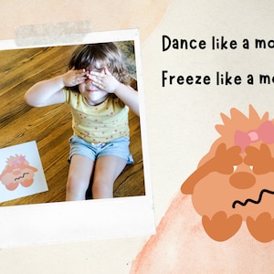 Monster Movement Activity for Kids, Kindergarten Activities, Preschool ...