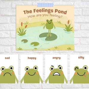 Feelings Pond: Frog Emotion & Coping Cards - Classroom Calm Corner - Etsy