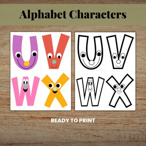 Alphabet Uppercase Letter Flashcards, Alphabet Colouring, Preschool ...