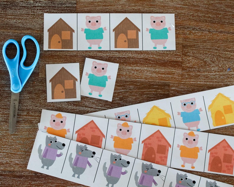 Three Little Pigs Fine Motor Activities, Fairy Tale Theme Printables ...