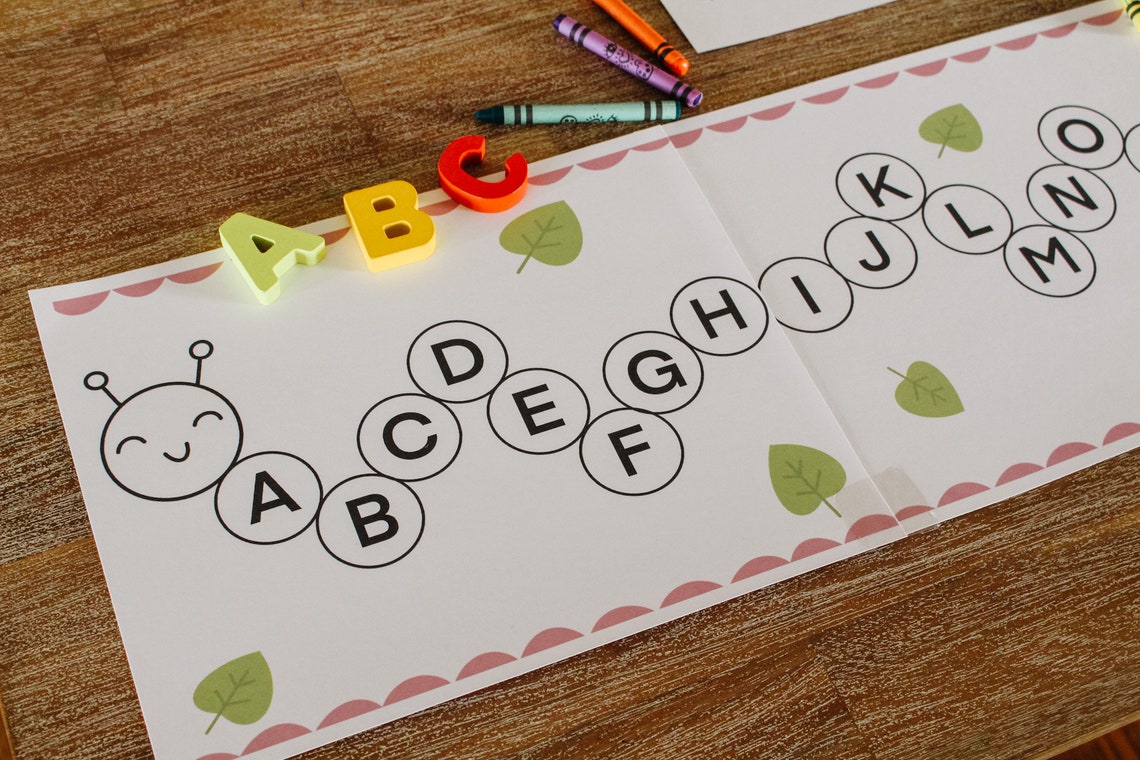 Caterpillar Letter and Pattern Activities, Bug and Insect Preschool ...