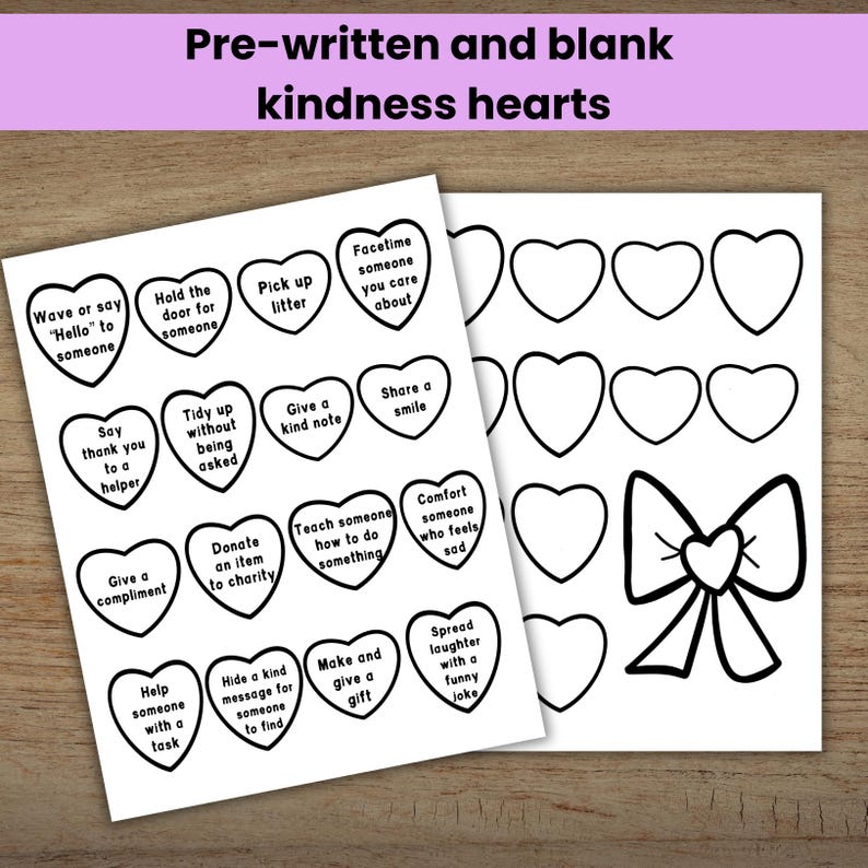 Kindness Heart Valentine Wreath Craft, February Acts of Kindness ...