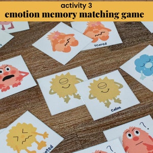 Monster Emotion Printable Activities, Emotion Preschool Printables ...