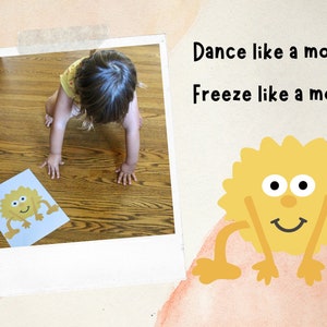 Monster Movement Activity for Kids, Kindergarten Activities, Preschool ...