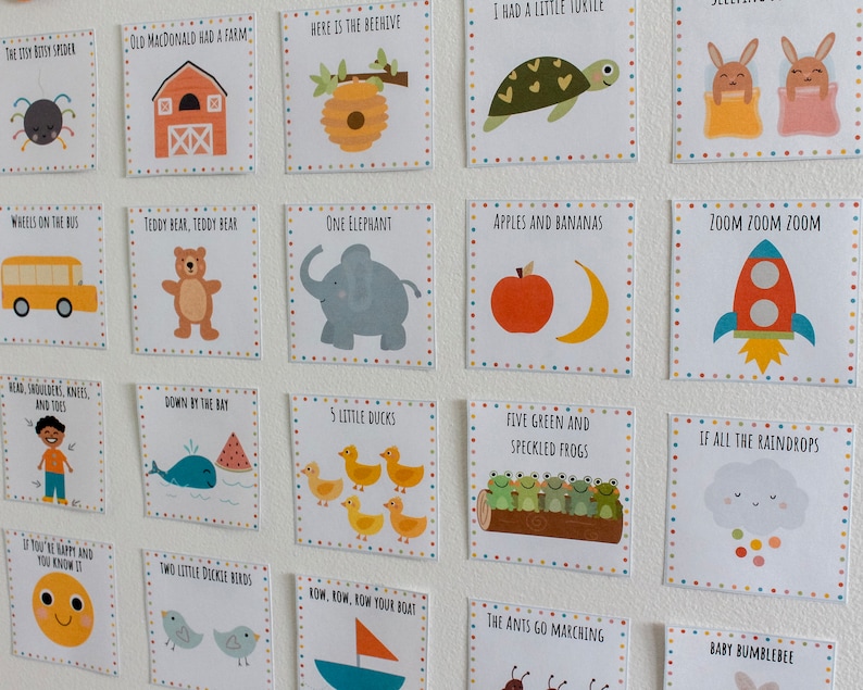 Circle Time Song Cards & Lyrics | Preschool Curriculum Printable ...