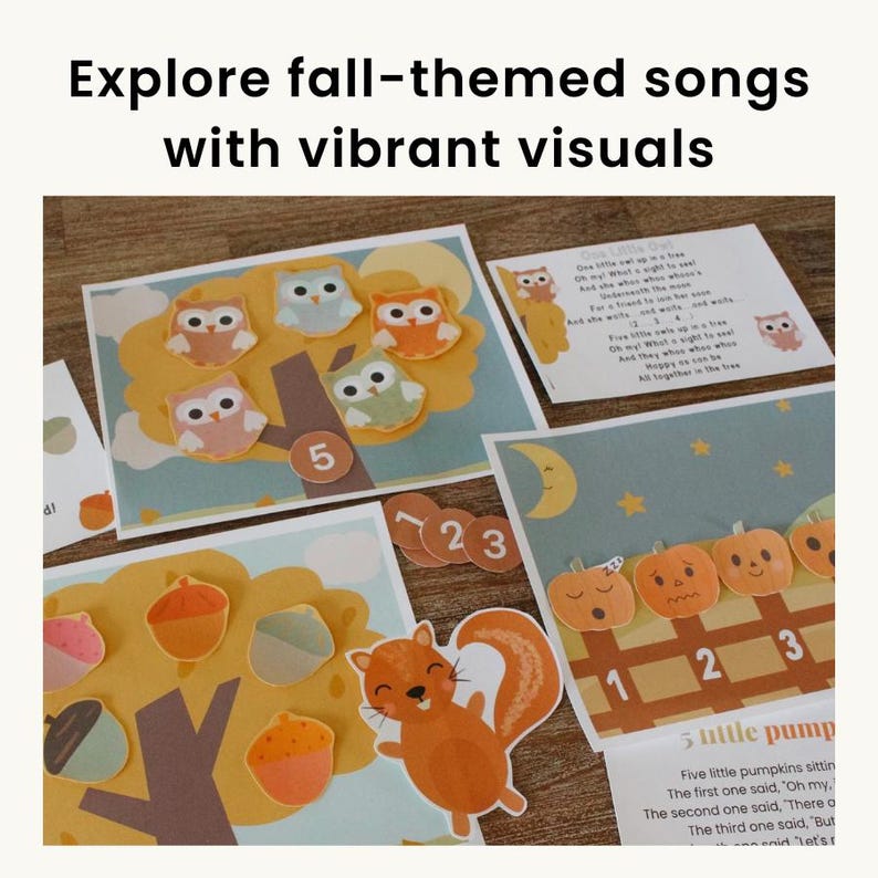 Fall Preschool Printable Activities, Circle Time Songs, Fine Motor ...