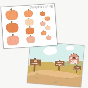 Pumpkin Printable Activities, Fall Printable Preschool and Kindergarten ...