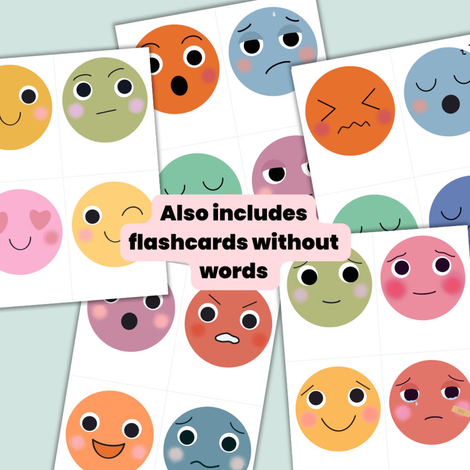 Emotion Flashcards and Coping Cards, Emotional Regulation, Social ...