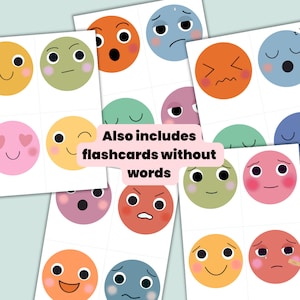 Emotion Flashcards and Coping Cards, Emotional Regulation, Social ...