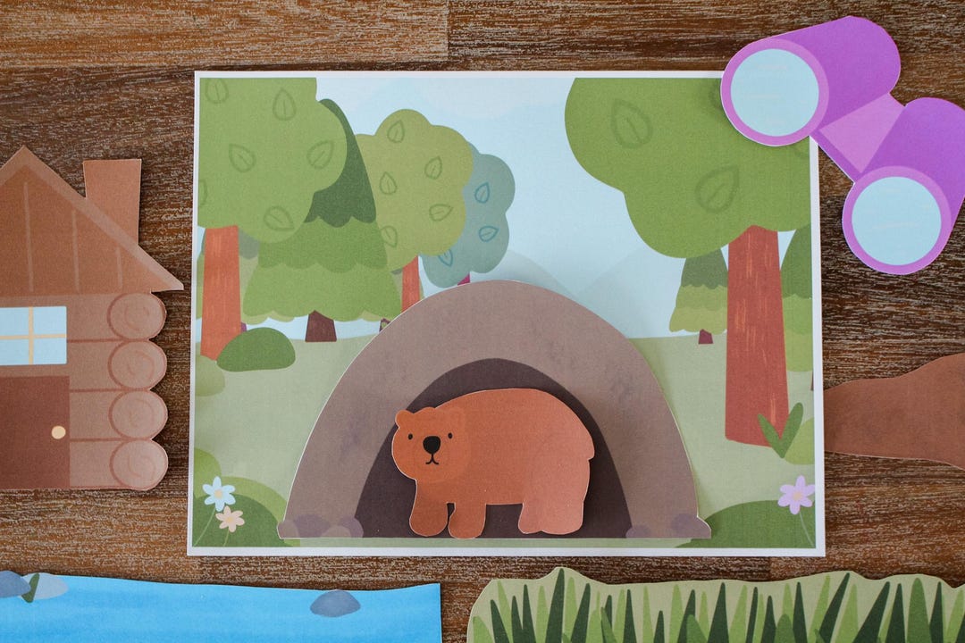 We’re Going on a Bear Hunt Song Visuals, Preschool Music, Preschool ...