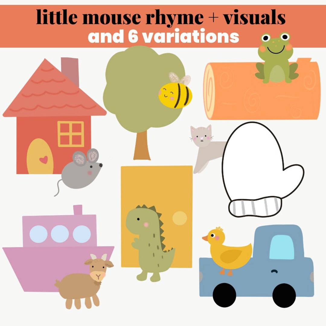 Little Mouse Colour Activity and Variations, Little Mouse Hide and Seek ...