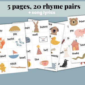 Down by the Bay Printable Flashcards, Circle Time Songs, Preschool ...