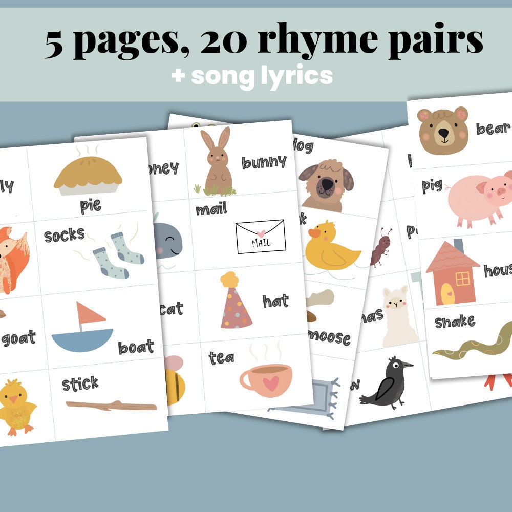 Down by the Bay Printable Flashcards, Circle Time Songs, Preschool ...