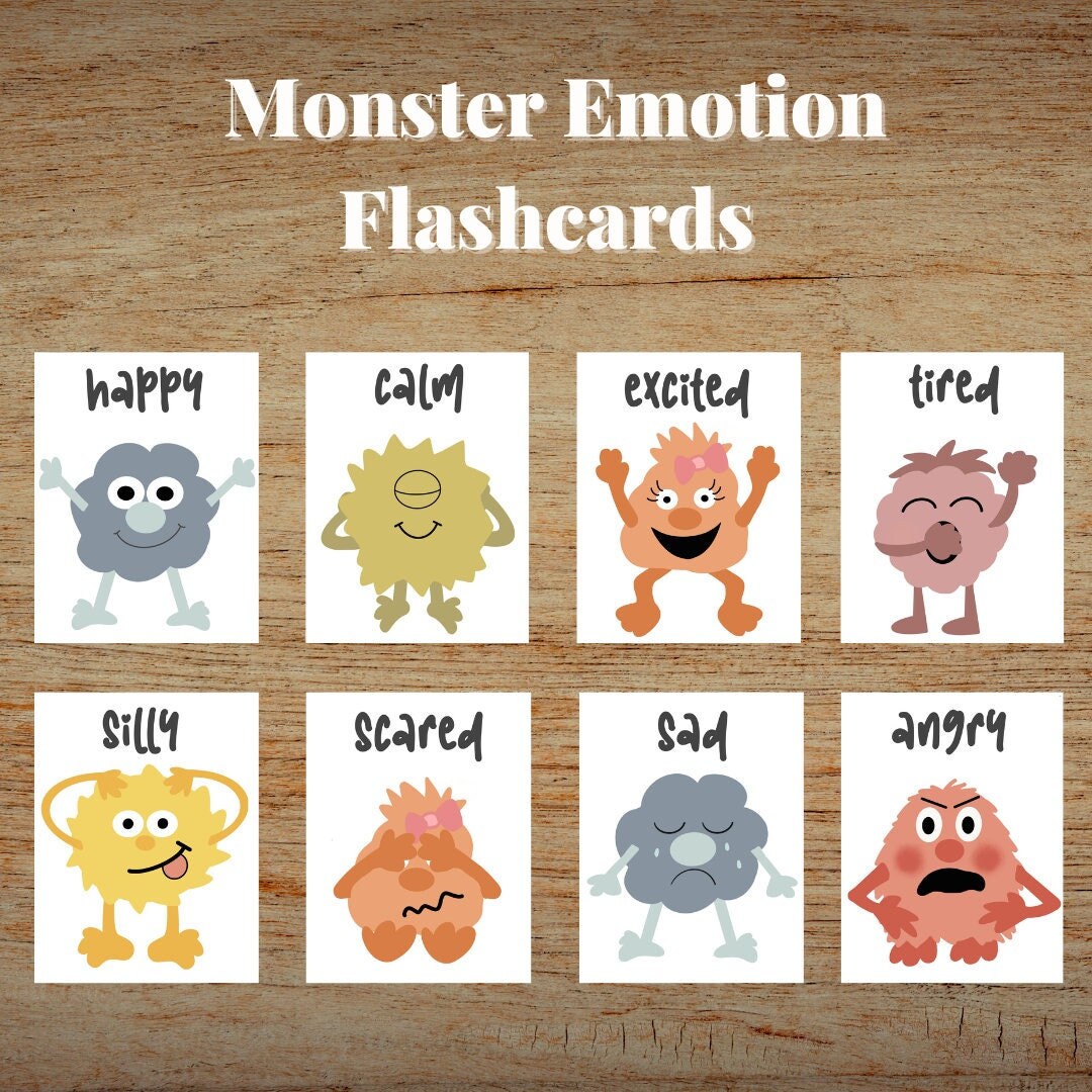 Monster Emotion Printable Activities Music and Movement - Etsy Australia