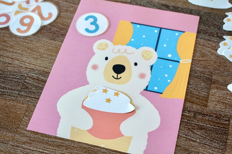 Polar Bear Numbers Activity, Preschool Math, Preschool Winter ...