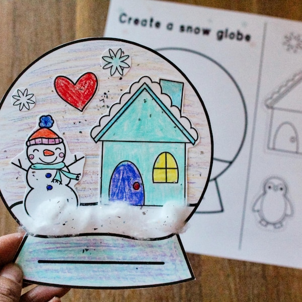 Cut and Paste Winter - Etsy