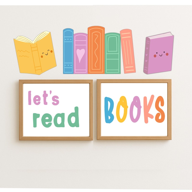 Lets Read Sign - Etsy
