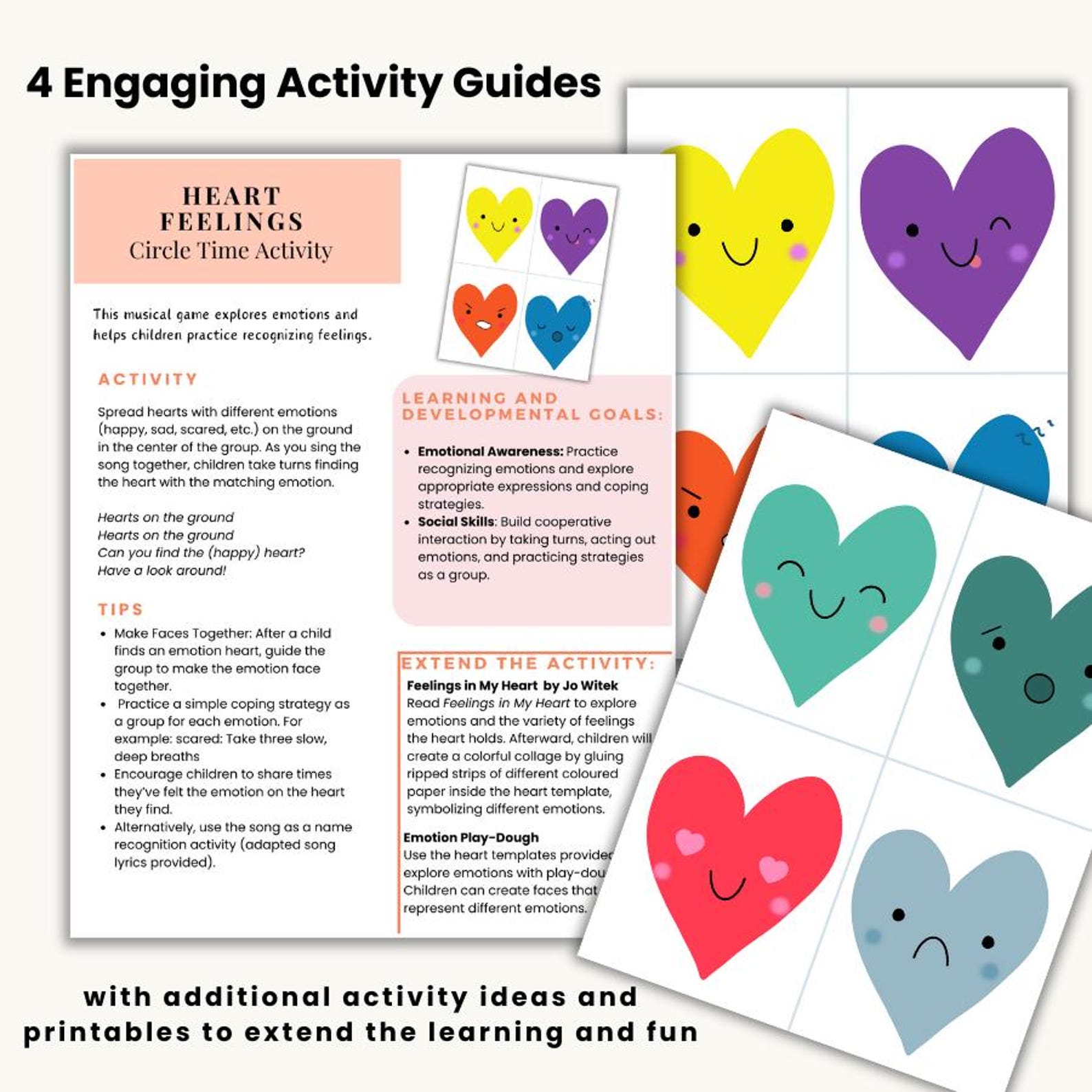 Heart Circle Time Pack, Valentines Day Activities for Preschool and ...